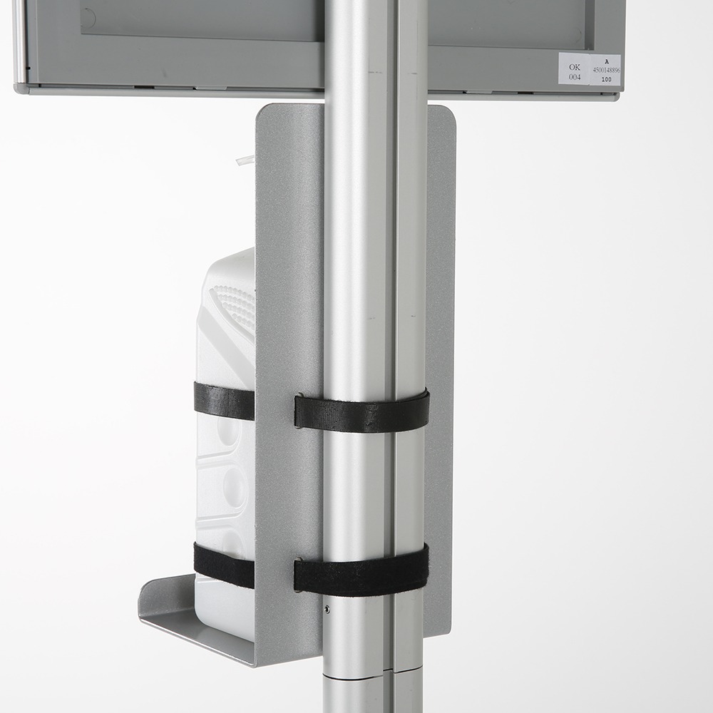 Floor Stand for Hand Sanitizer Dispensers with A3 Opti Frame - MT Displays