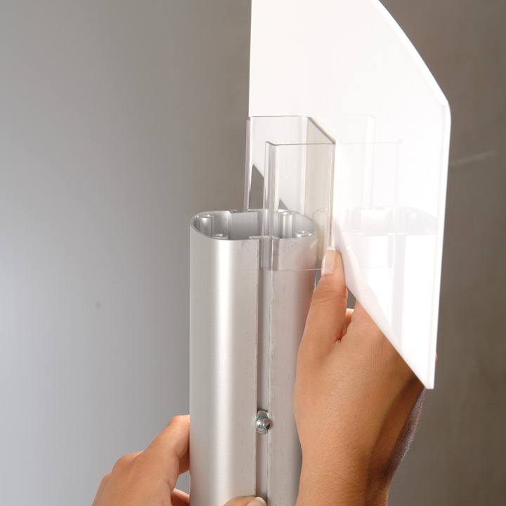 Free Standing Leaflet with Side Shelves - MT Displays