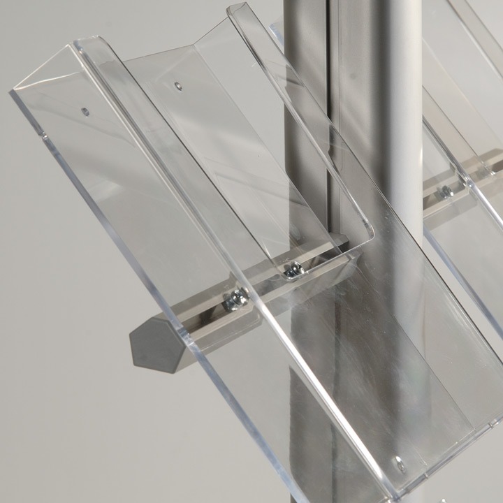 Free Standing Leaflet with Side Shelves - MT Displays