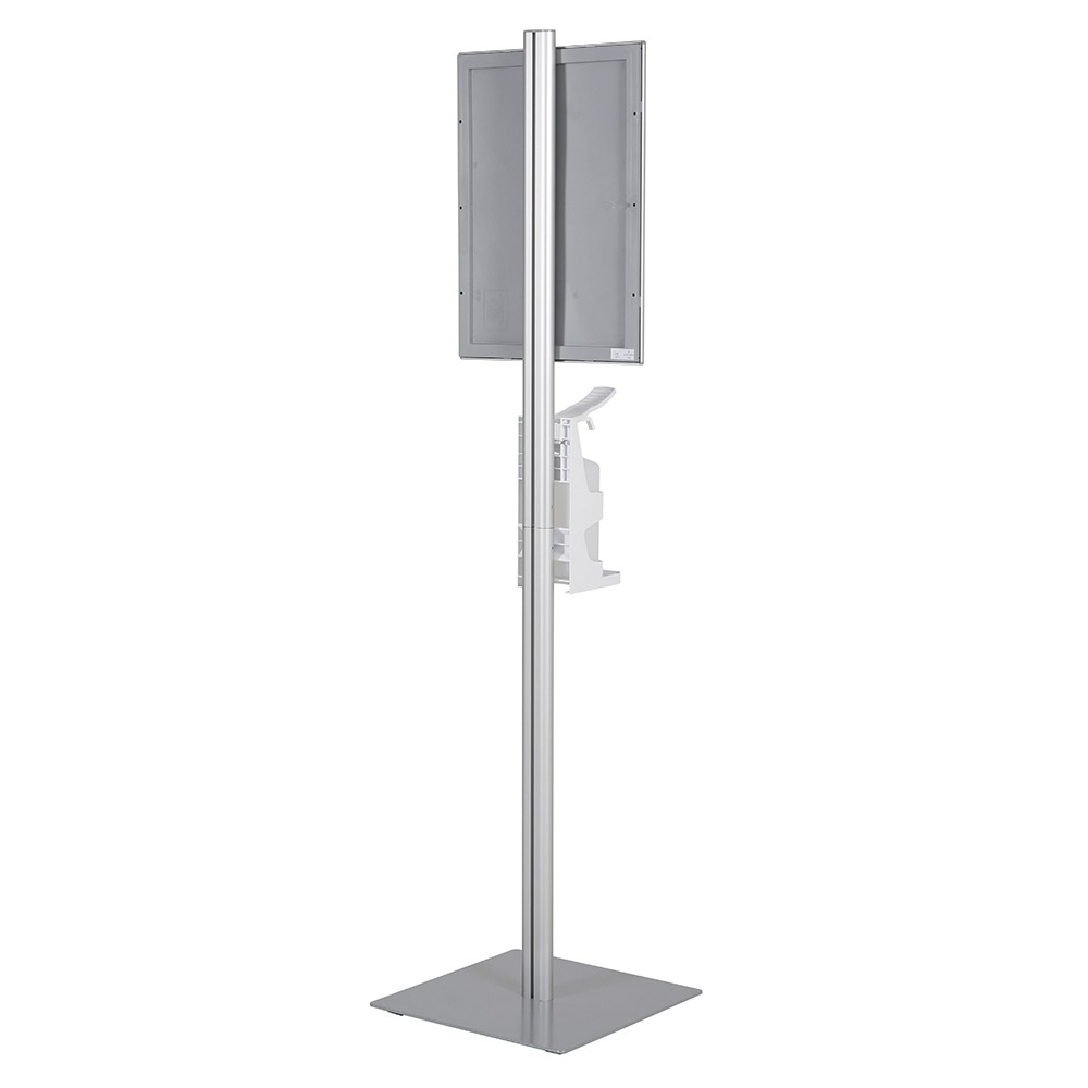 Hand Stanitizer Floor Stand With Opti Frame Vol2 - MT Displays