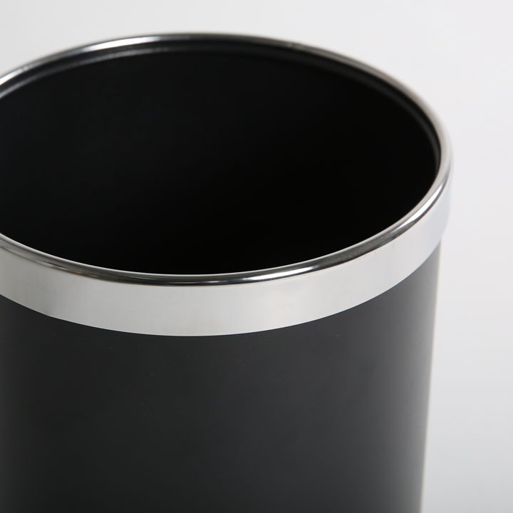 Single Wall Stainless Steel Waste Basket - MT Displays