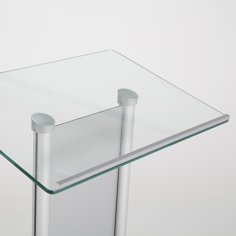 Tempered Glass Podium with Front Panel - MT Displays