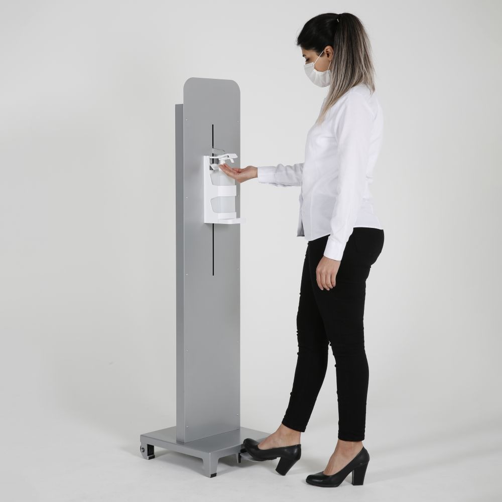 Touchless Dispenser Stand Foot Operated - MT Displays