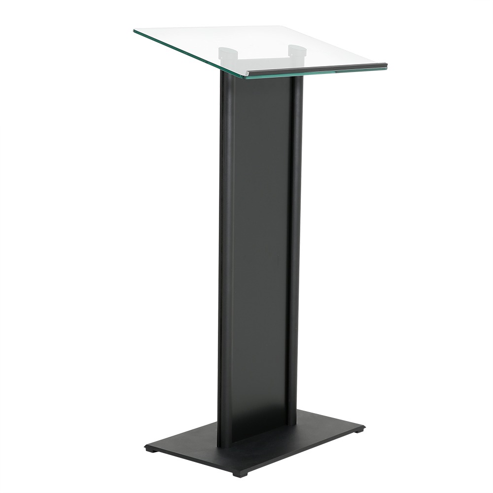 Tempered Glass Podium With Front Panel - MT Displays