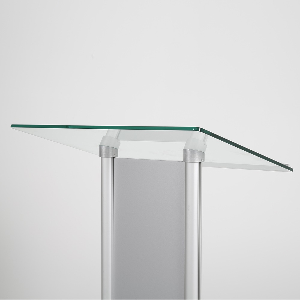 Tempered Glass Podium With Front Panel - MT Displays