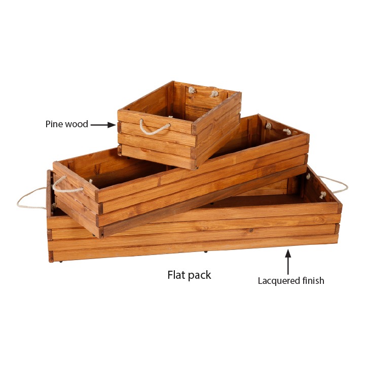Foldable Wood Box - MT Displays