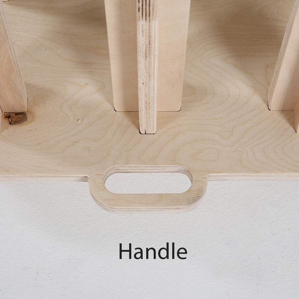 Wooden Roll Stand - MT Displays