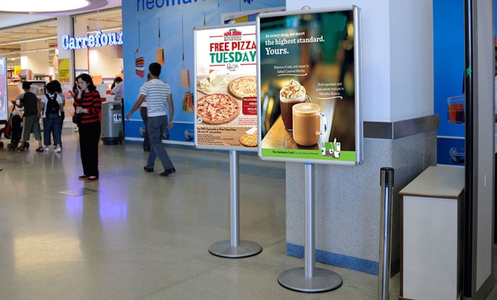 Free Standing Leaflet Display 2 Channel - MT Displays