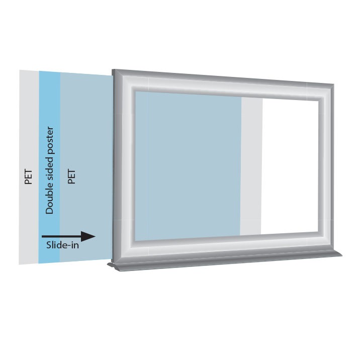 Counter Slide In Frame - MT Displays