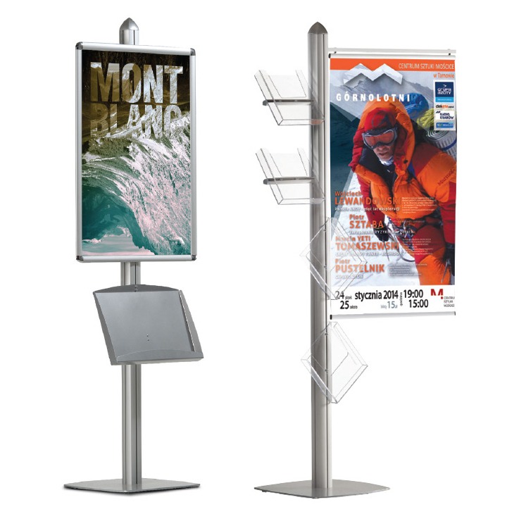 Free Standing Leaflet Display 4 Channel - MT Displays