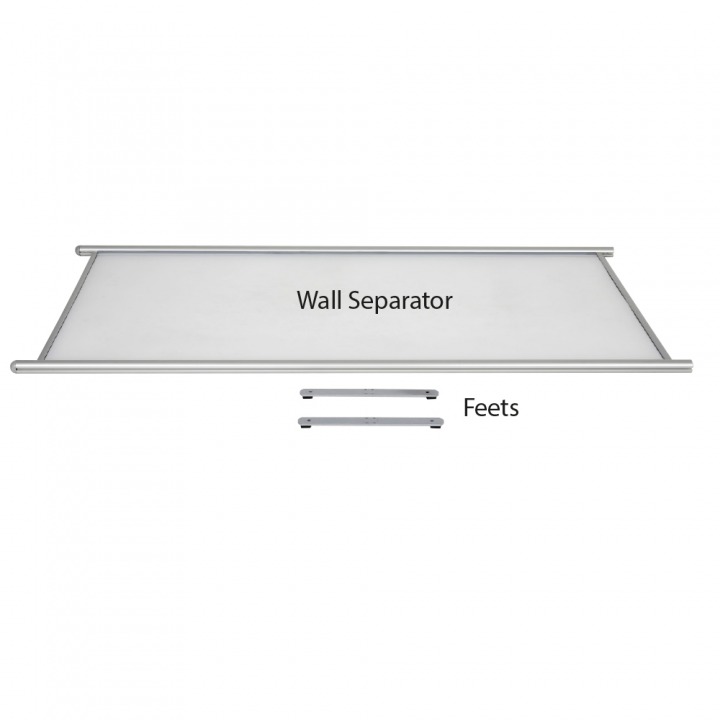 Clear Wall Separator - MT Displays