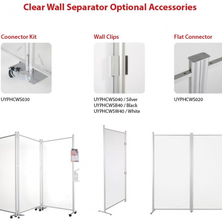 Clear Wall Separator - MT Displays