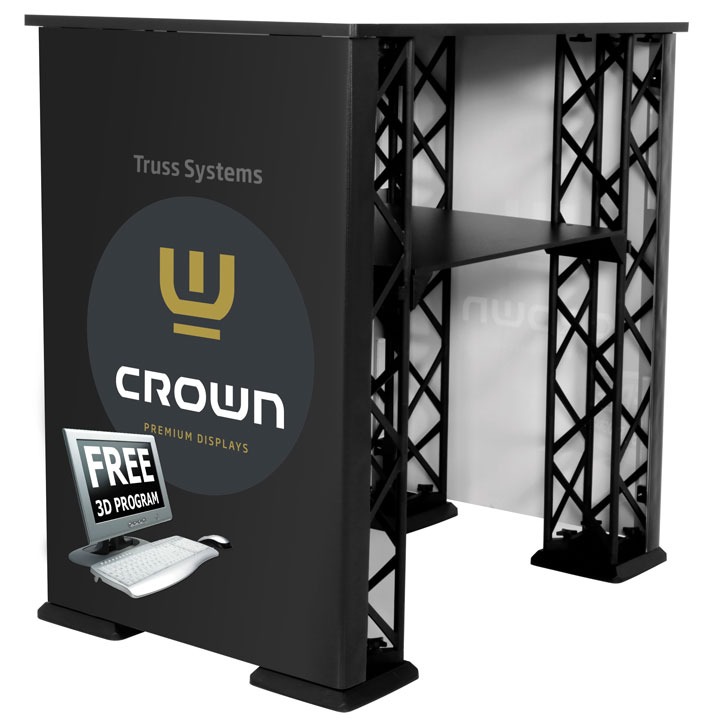 Crown Truss Counter 150x150 mm - MT Displays