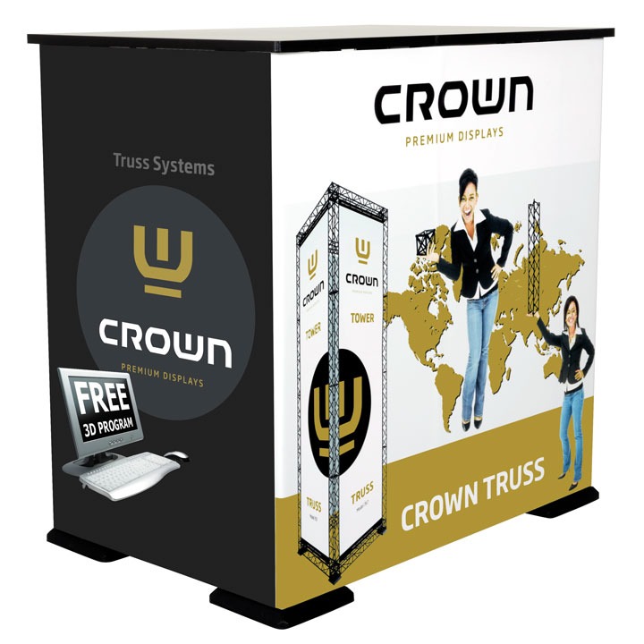 Crown Truss Counter 150x150 mm - MT Displays
