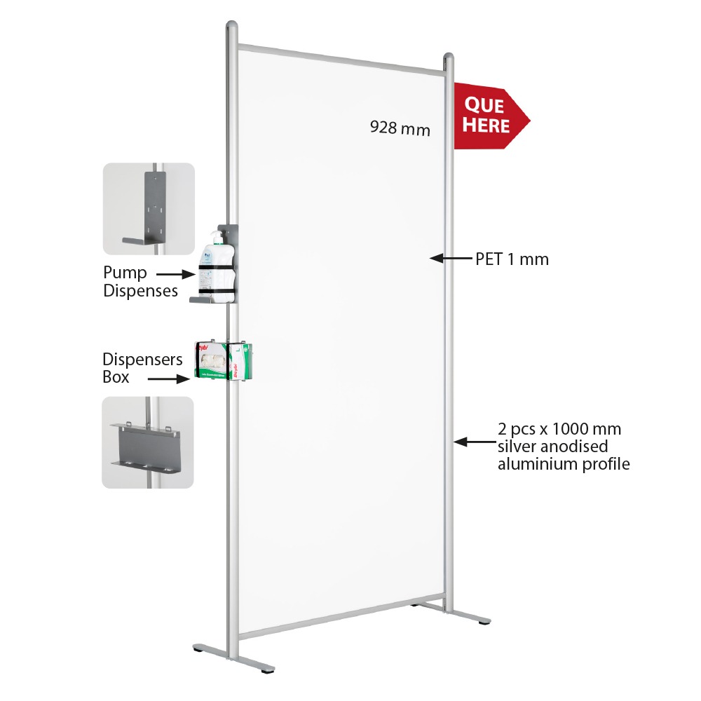 Clear Wall Separator - MT Displays
