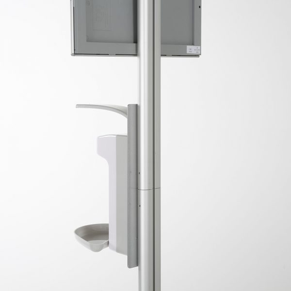 Hand Stanitizer Floor Stand With Opti Frame Vol1 - MT Displays