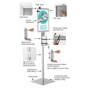 Automatic Hand Sanitizer Stand - MT Displays