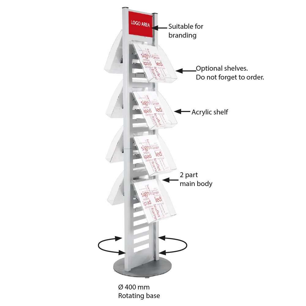 Heavy Duty Literature Rack - MT Displays