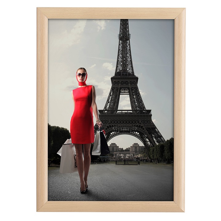 Snap Frame Light Wood Effect 25 mm - MT Displays