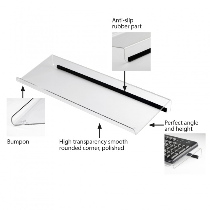 No-Slip Keyboard Tray - MT Displays
