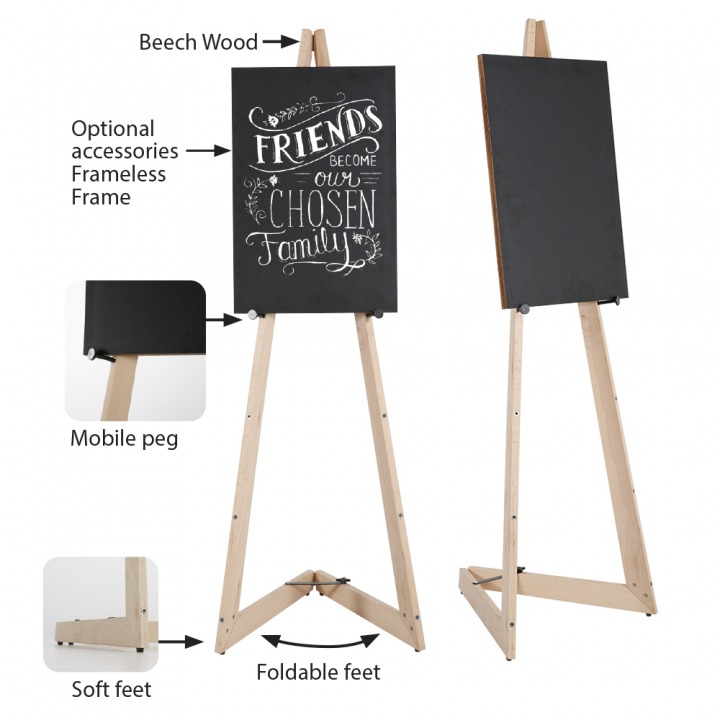 Wood Portable Easel - MT Displays