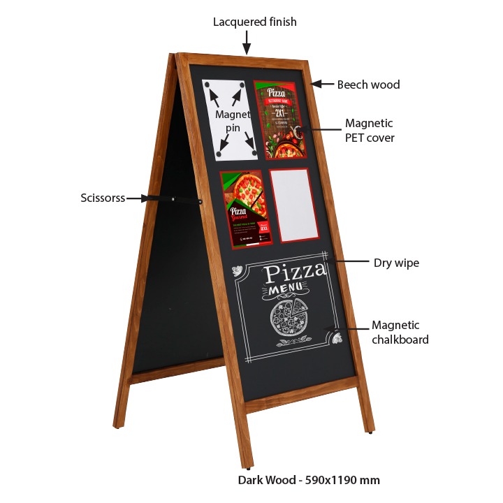 Wood Outdoor A Board - MT Displays