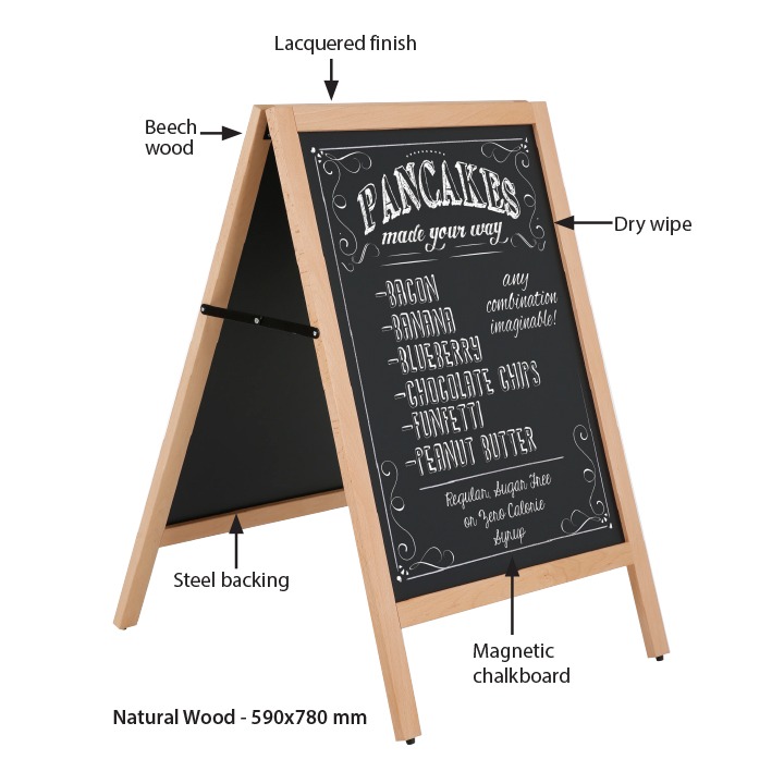 Wood Outdoor A Board - MT Displays