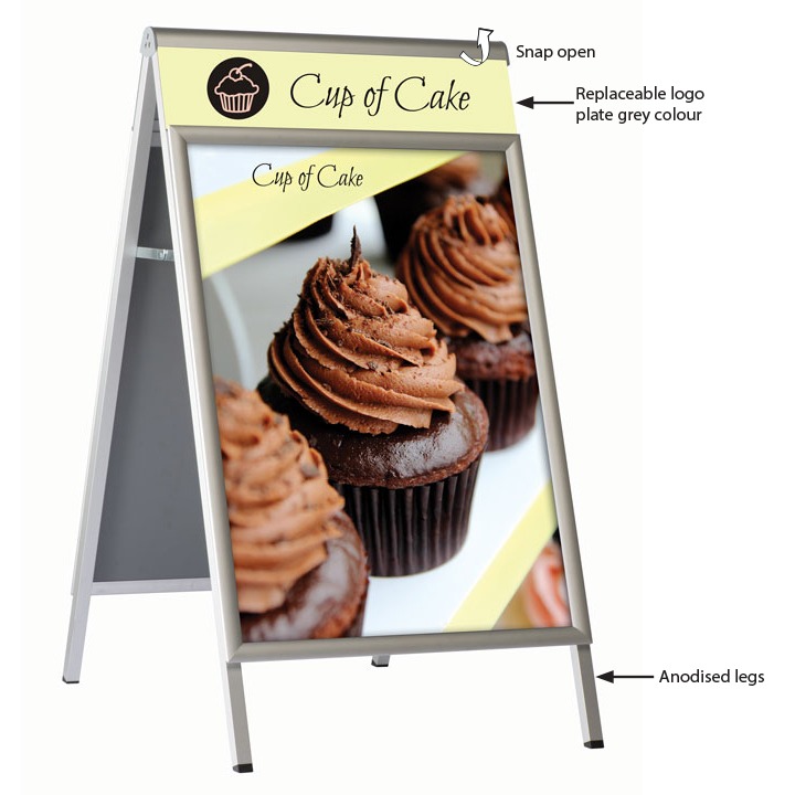 Premium A Board with Logo - MT Displays