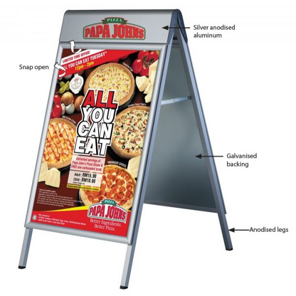 Premium A Board With Profile Logo - MT Displays