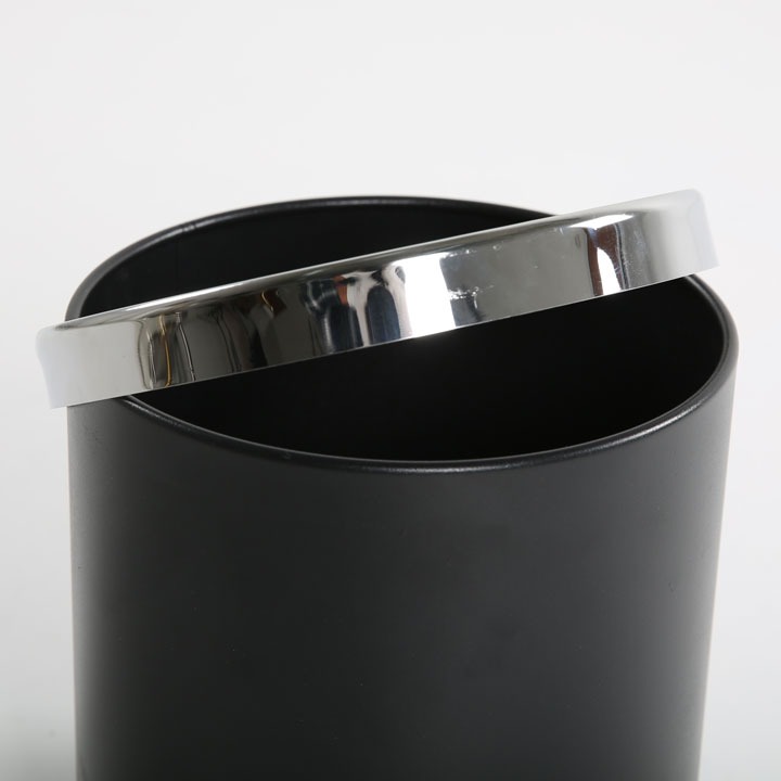Single Wall Stainless Steel Waste Basket - MT Displays