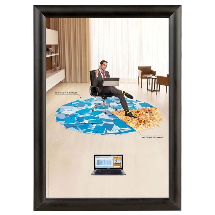 Snap Frame Black 25mm - MT Displays