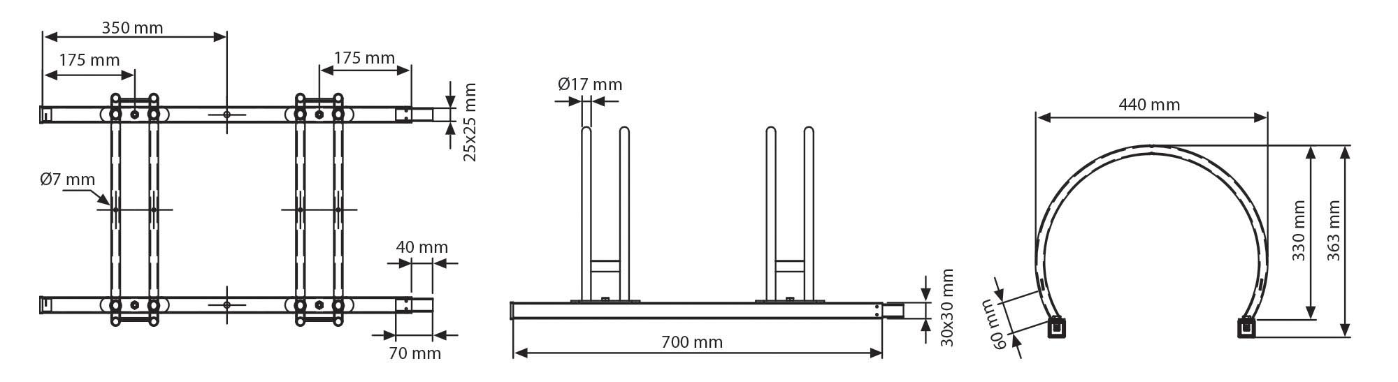 Round Bicycle Stand - MT Displays
