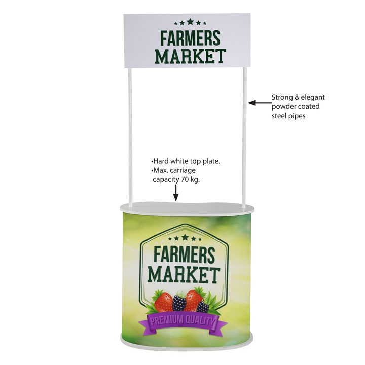 Counter Desk Solutions with Advertisement Display Function